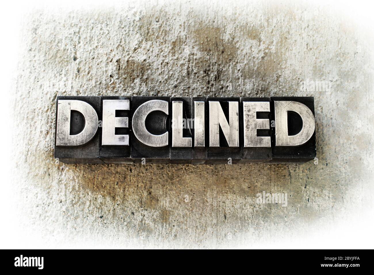Declined word hi-res stock photography and images - Alamy