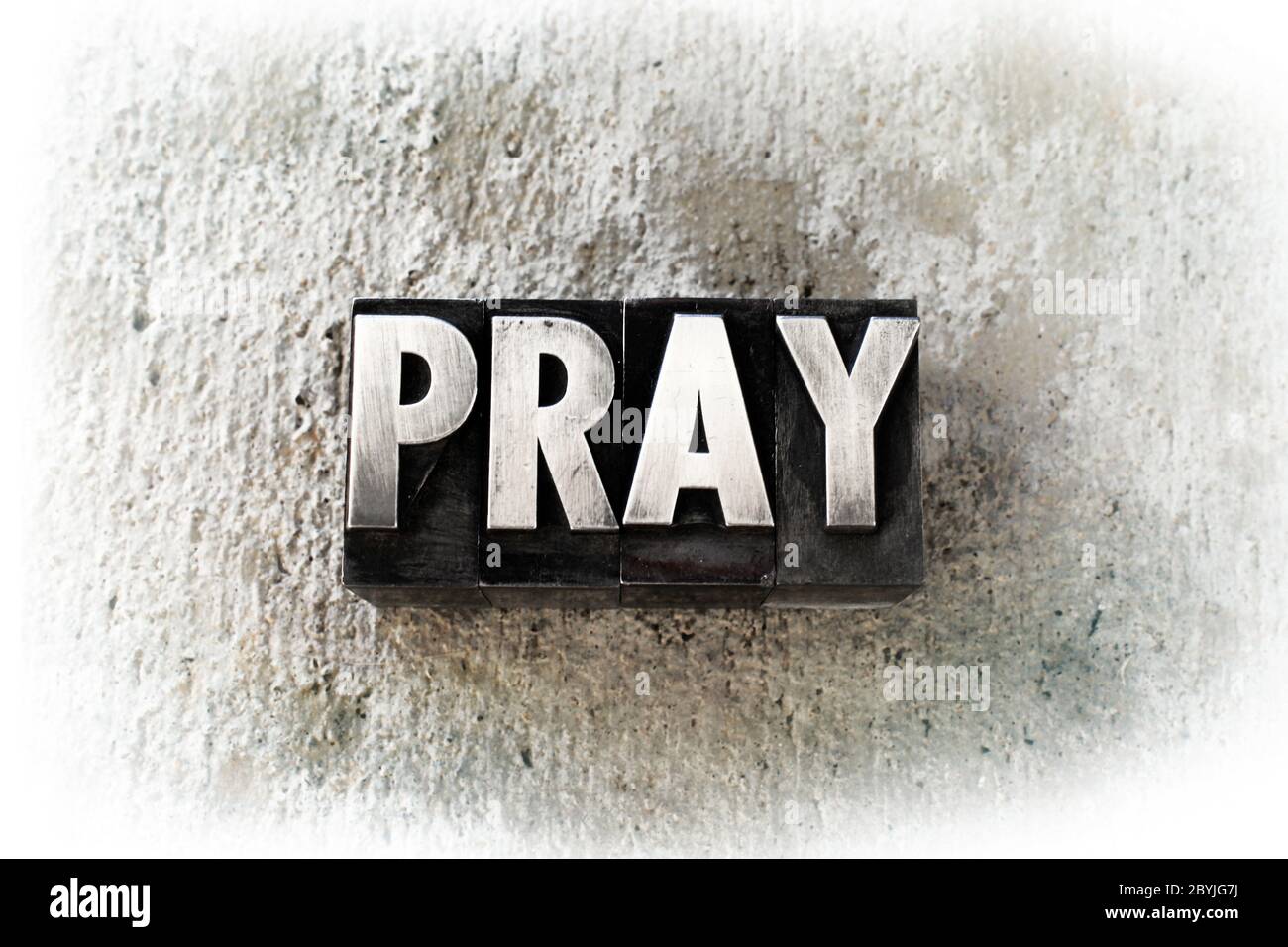 Pray in block letters hi-res stock photography and images - Alamy