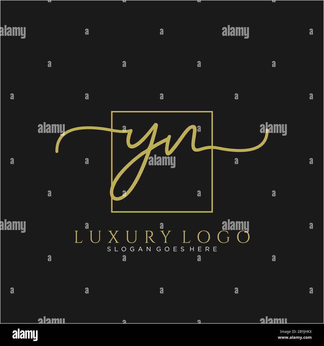 Yn modern logo hi-res stock photography and images - Alamy