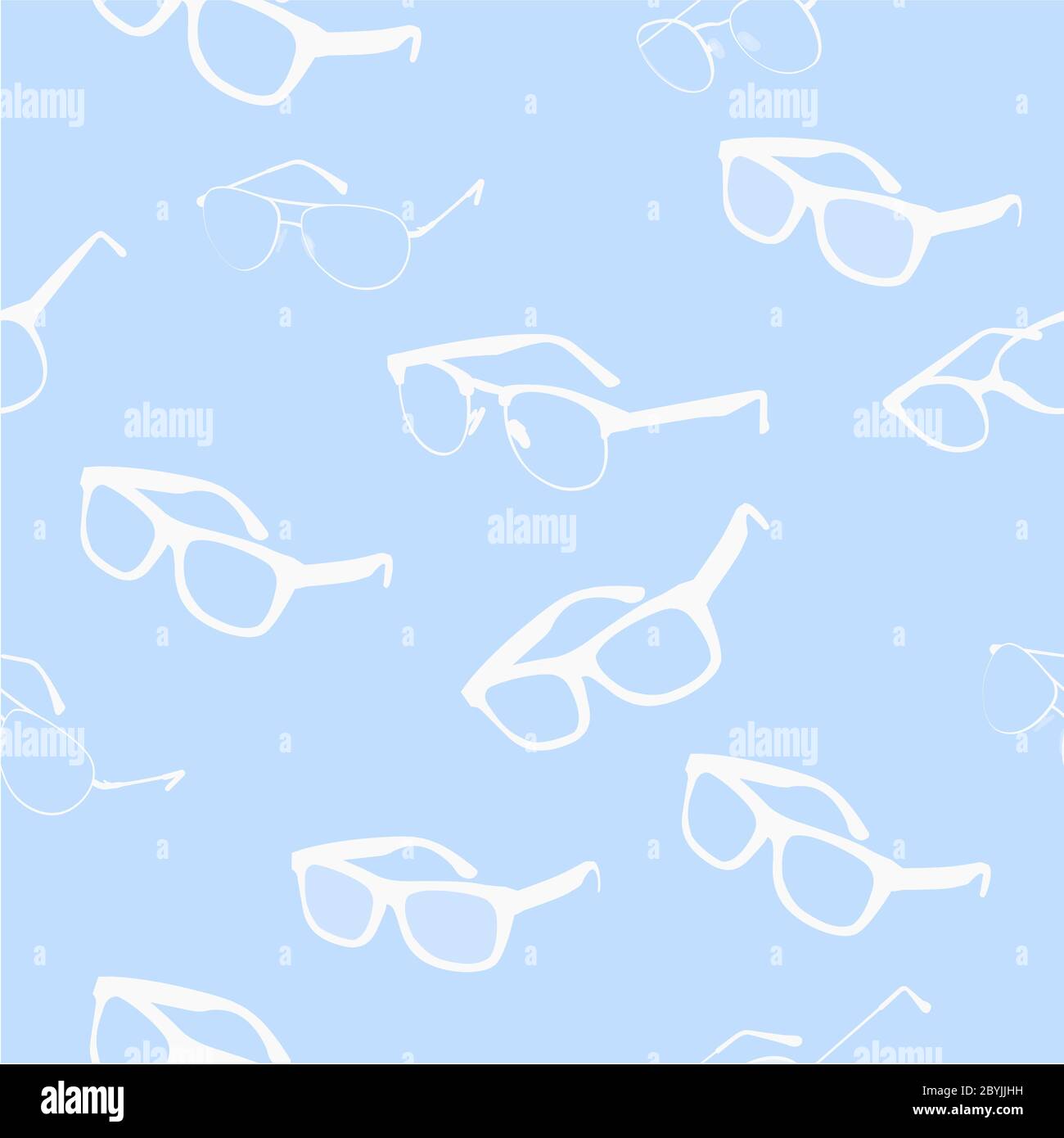 Vector Seamless Pattern Background or Wallpaper, Glasses Themed Stock ...