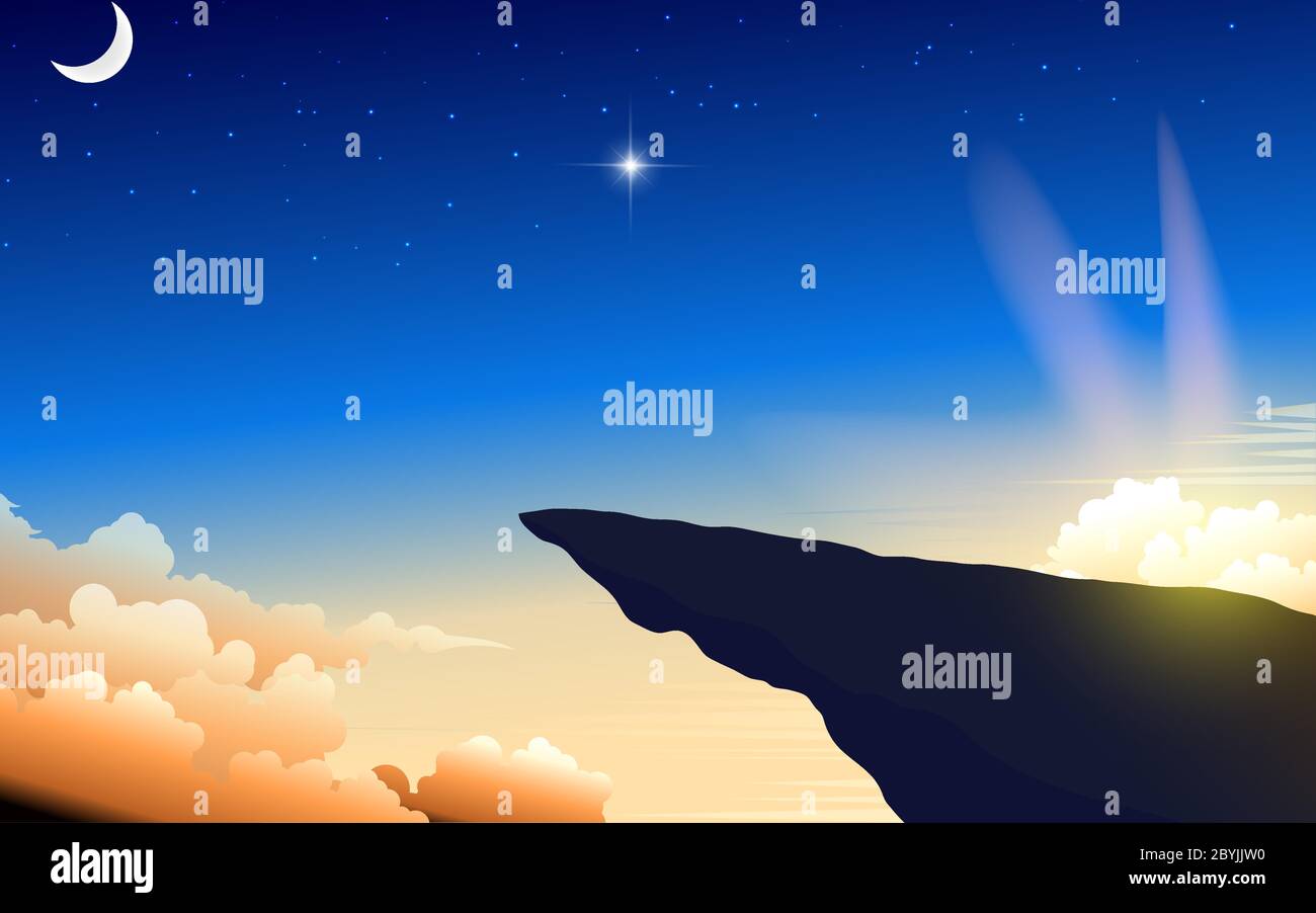 Tourist on cliff rock Stock Vector Images - Alamy