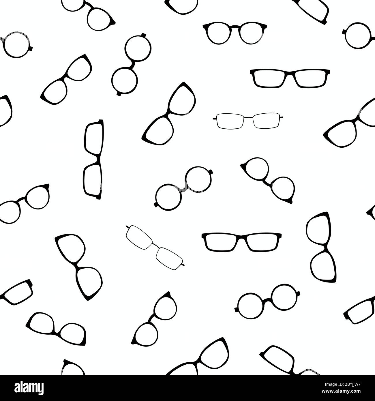 Vector Seamless Pattern Background or Wallpaper, Glasses Themed Stock ...