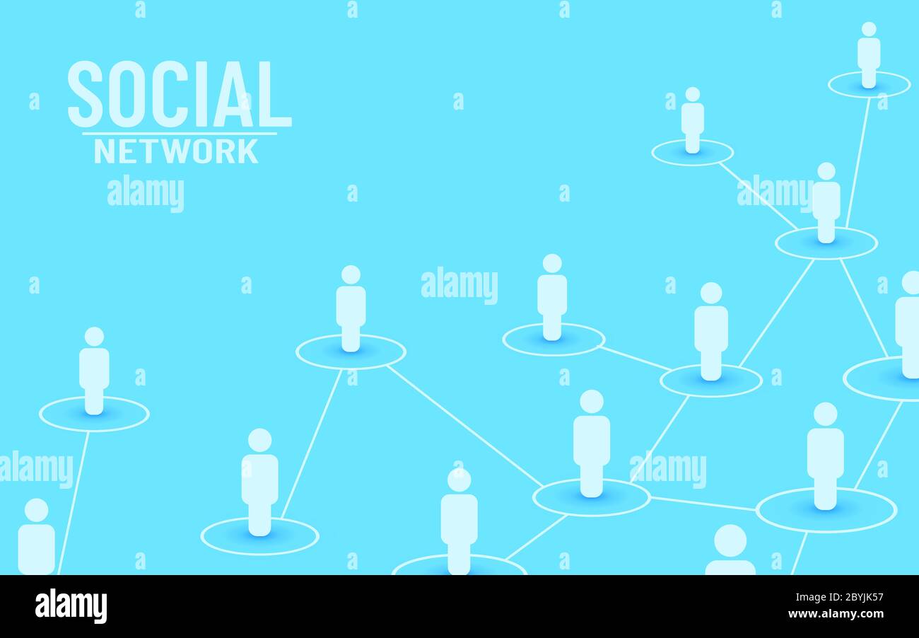 Connecting people. Social network concept. Vector illustration Stock ...