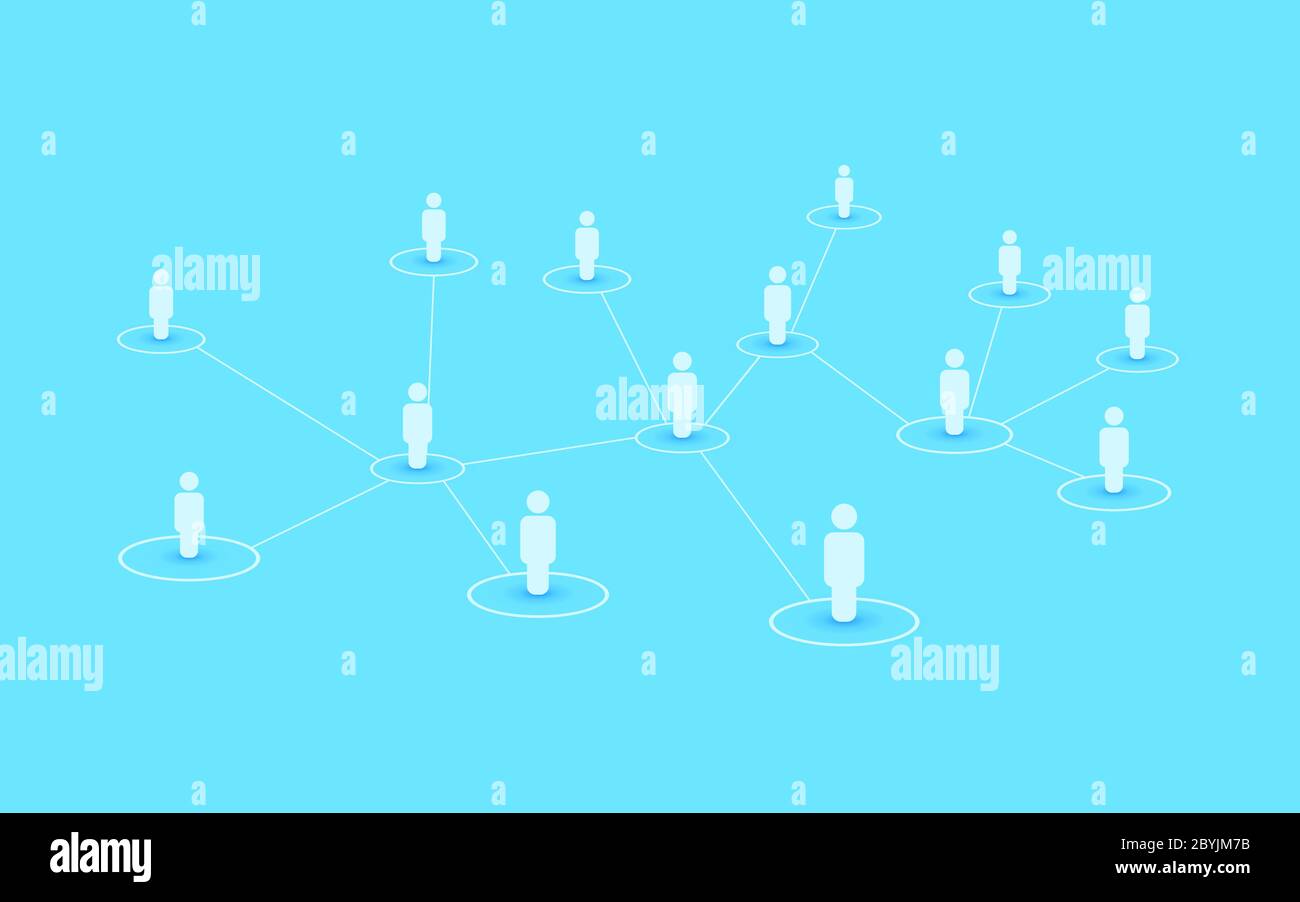 Connecting people. Social network concept. Vector illustration Stock ...