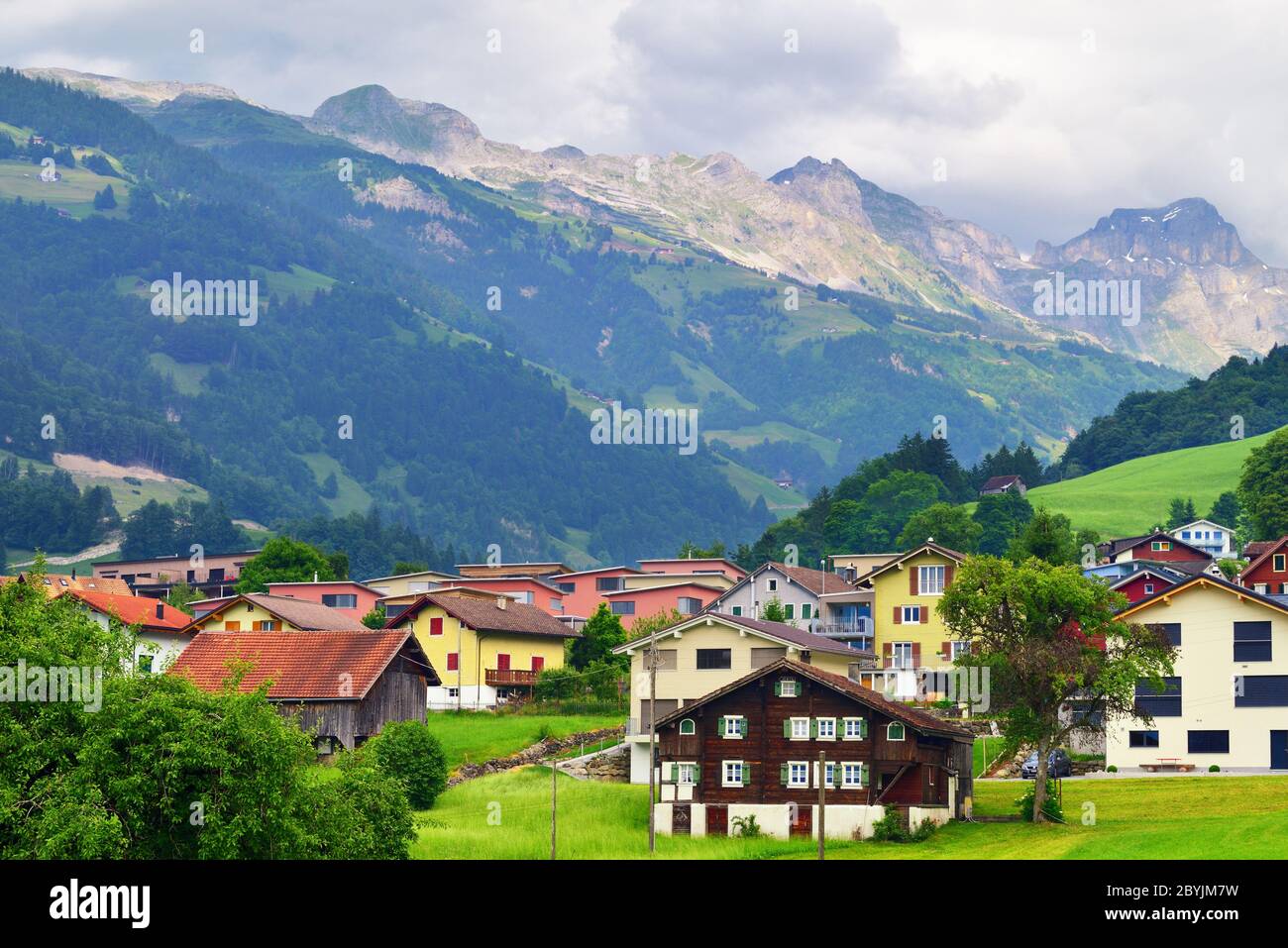 Altdorf, Switzerland - June 14, 2017: Beautiful view of idyllic ...