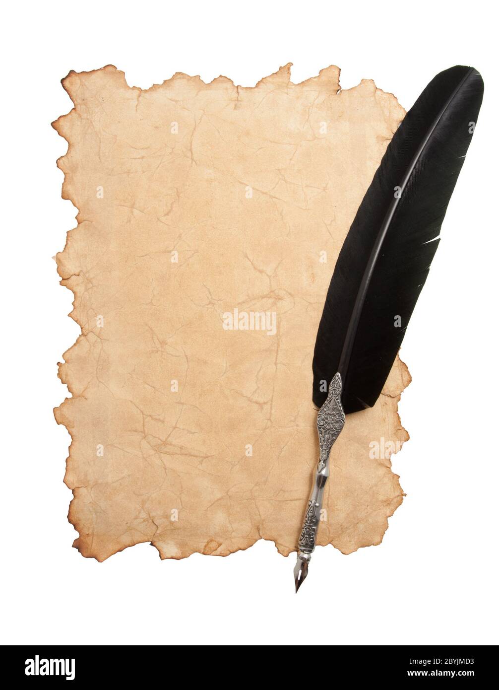Desk quill writing Cut Out Stock Images & Pictures - Alamy