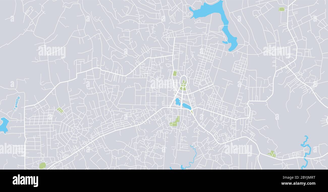 Urban vector city map of Bao Loc, Vietnam Stock Vector Image & Art - Alamy