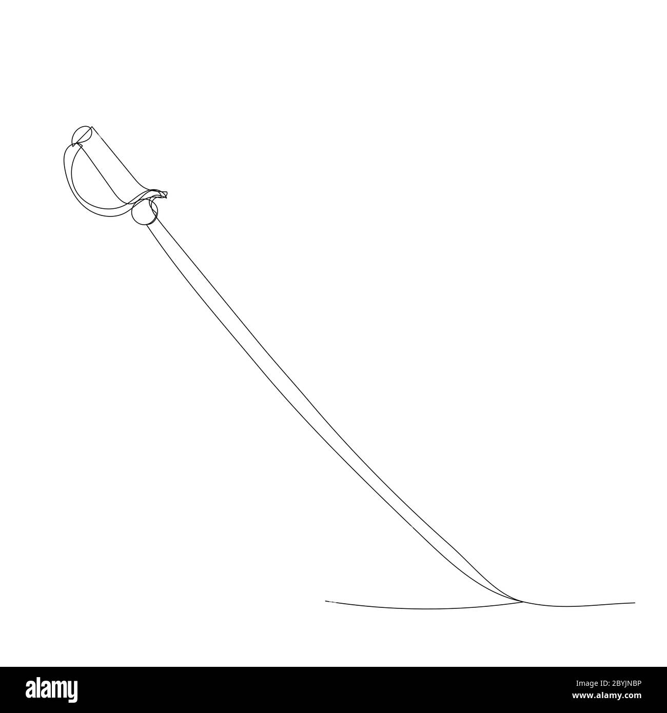 single line drawing continuous, sword Stock Vector Image & Art - Alamy
