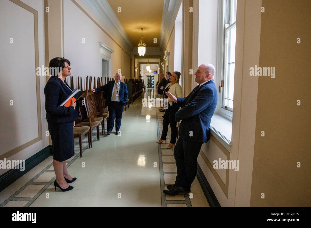 Behind the scenes at Stormont during the covid-19 pandemic with (left ...