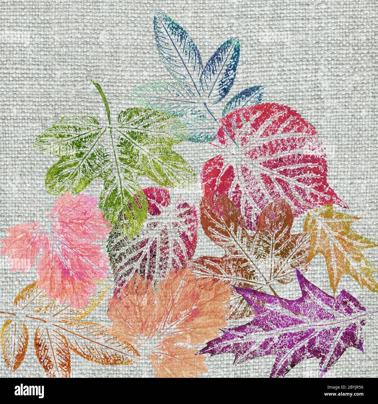 Leaves painting hi-res stock photography and images - Alamy
