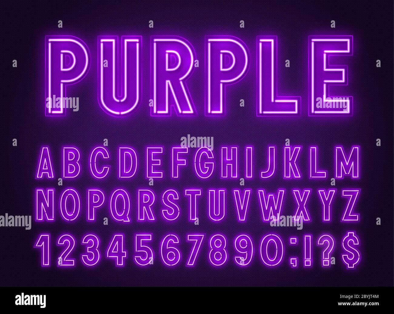 Purple typeface hi-res stock photography and images - Alamy