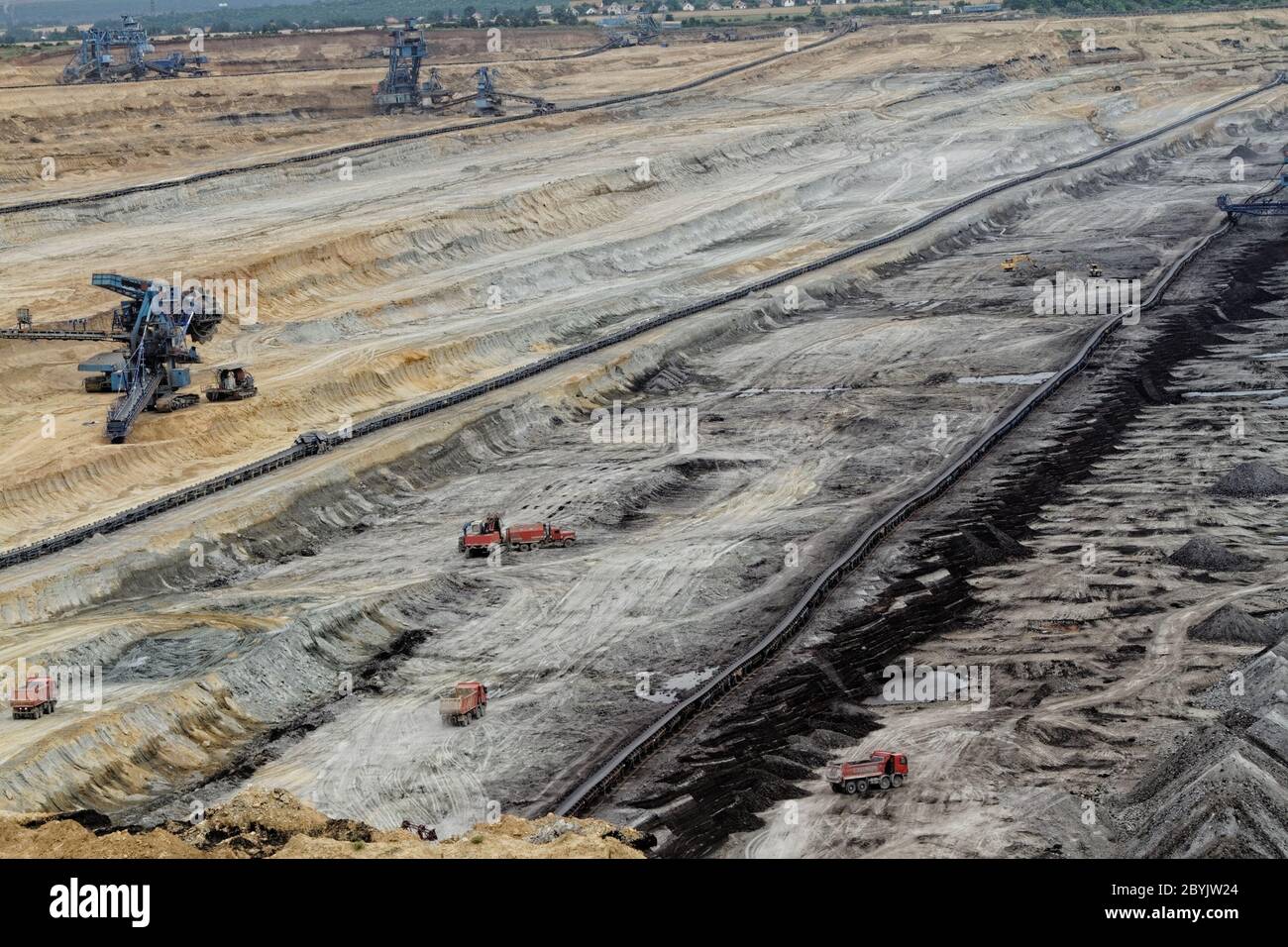 Coal mining in an open pit Stock Photo - Alamy