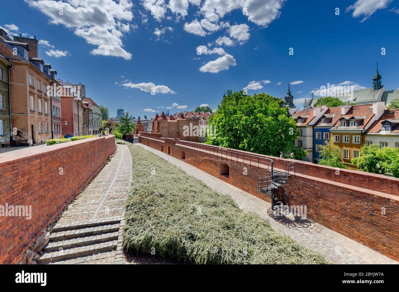 Warsaw medieval wall hi-res stock photography and images - Alamy