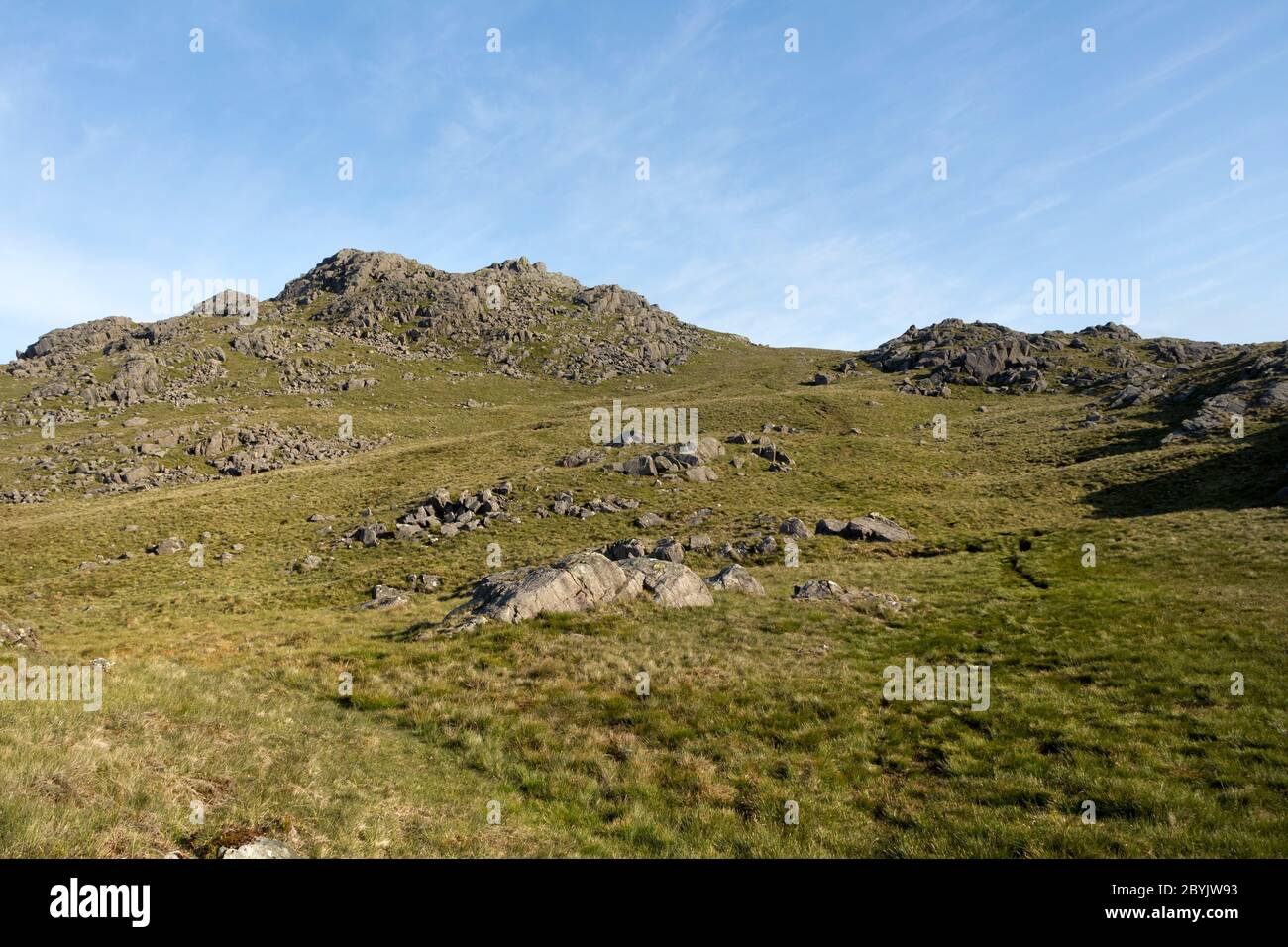 Harter Fell, From the Dunnerdale Path, Lake District, Cumbria, UK Stock ...
