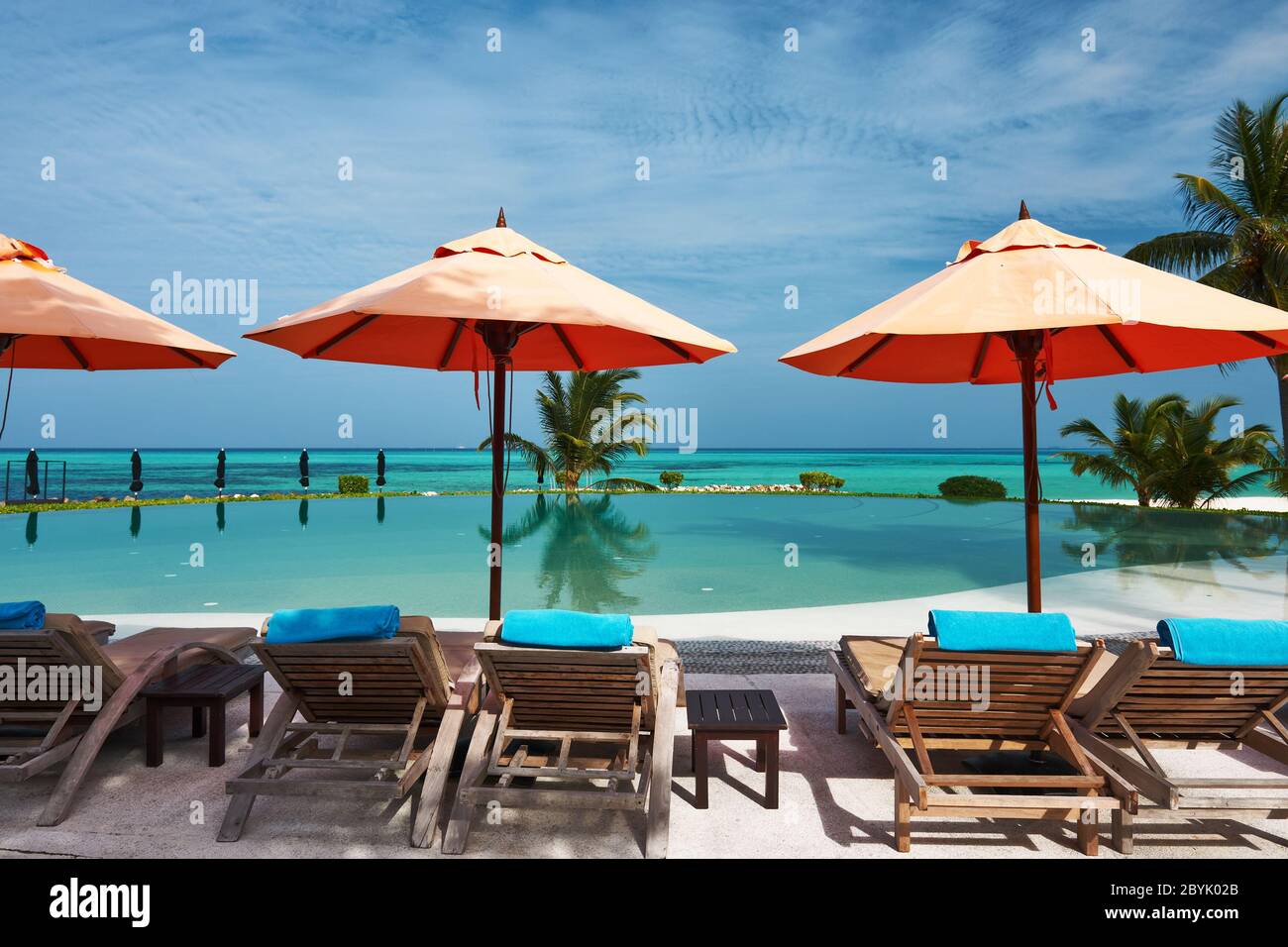 Luxury tropical swimming pool Stock Photo - Alamy