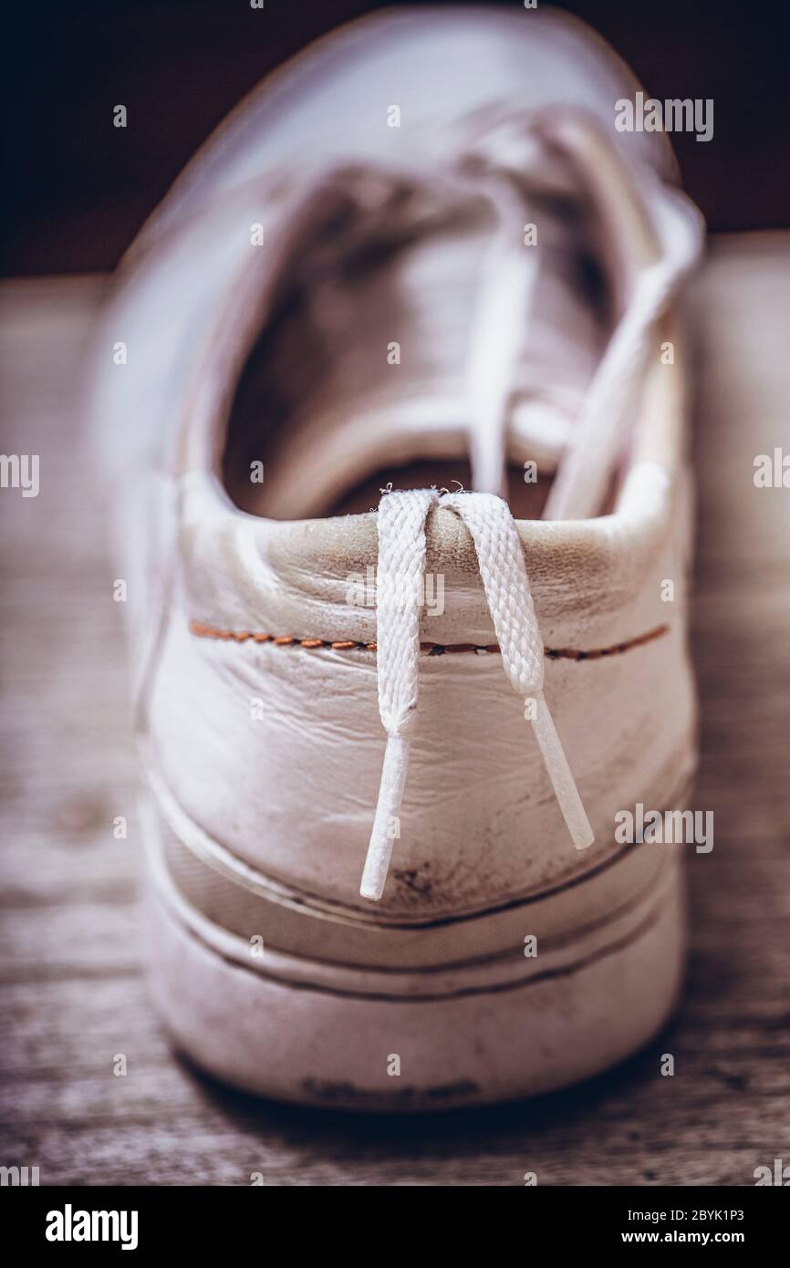 Closeup shot old shoe hi-res stock photography and images - Alamy