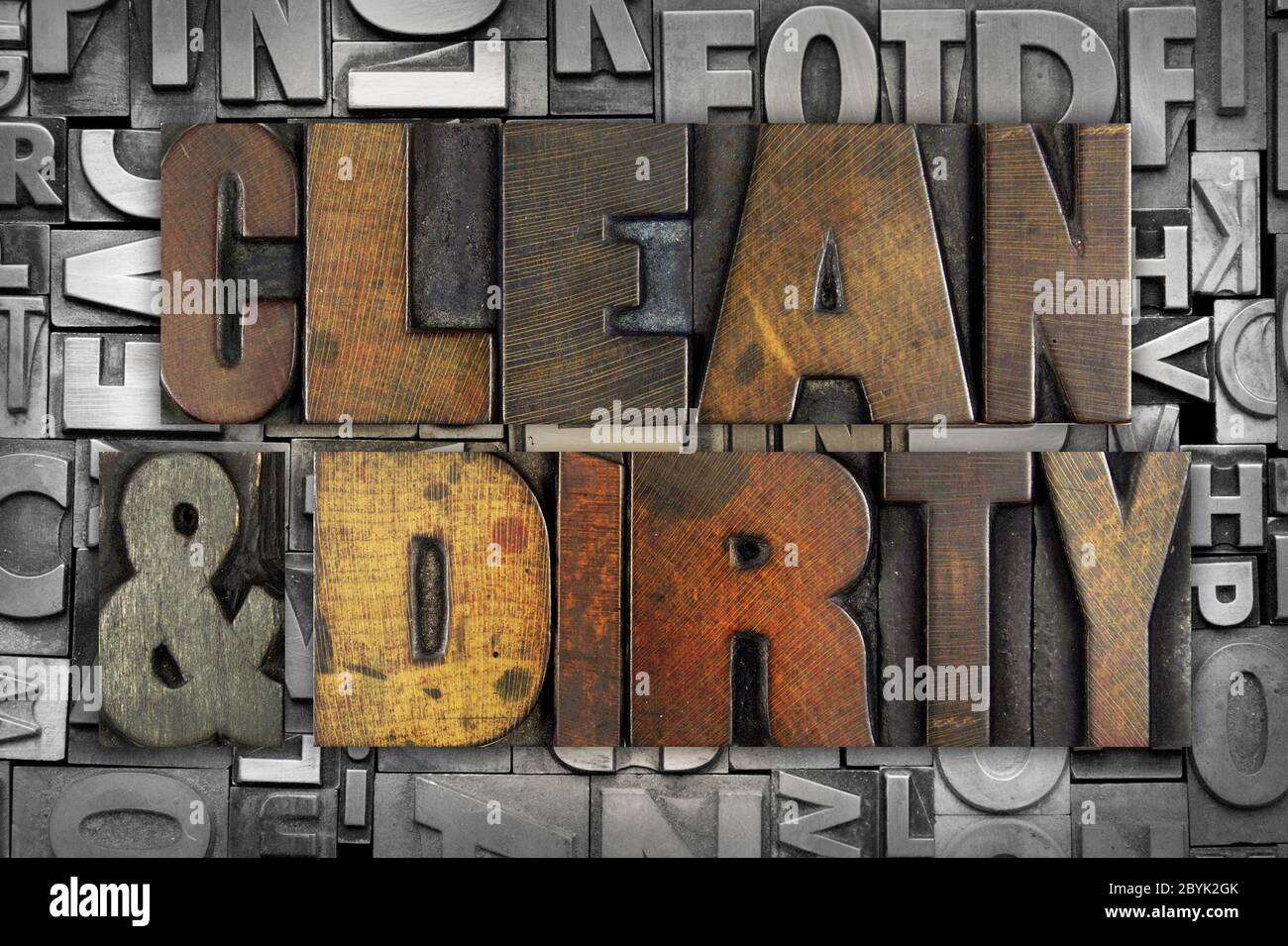 Clean and Dirty Stock Photo - Alamy