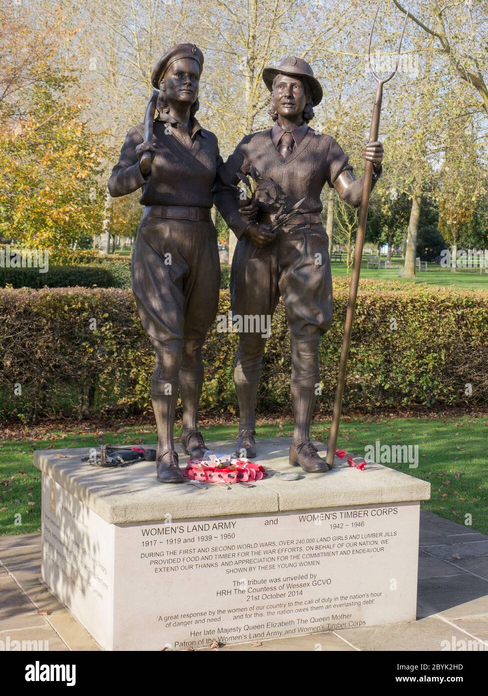 The Women's Land Army and Women's Timber Corps Sculpture at the ...