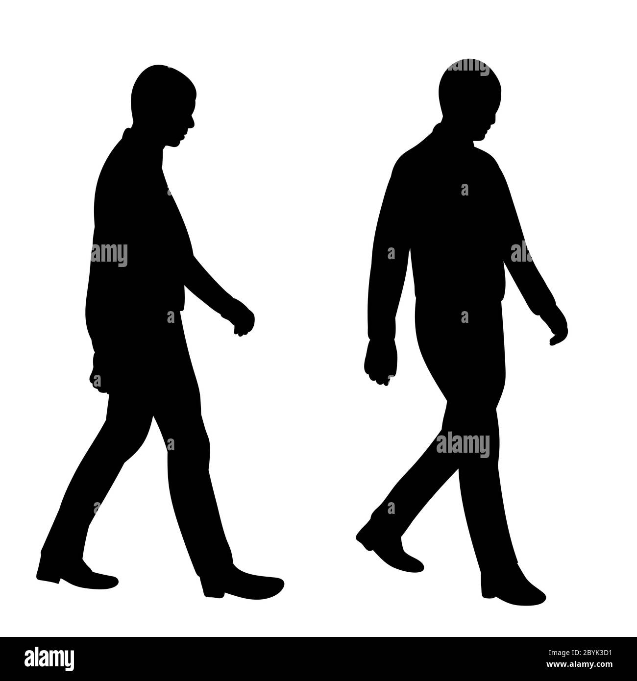 Walking Man Silhouette Vector