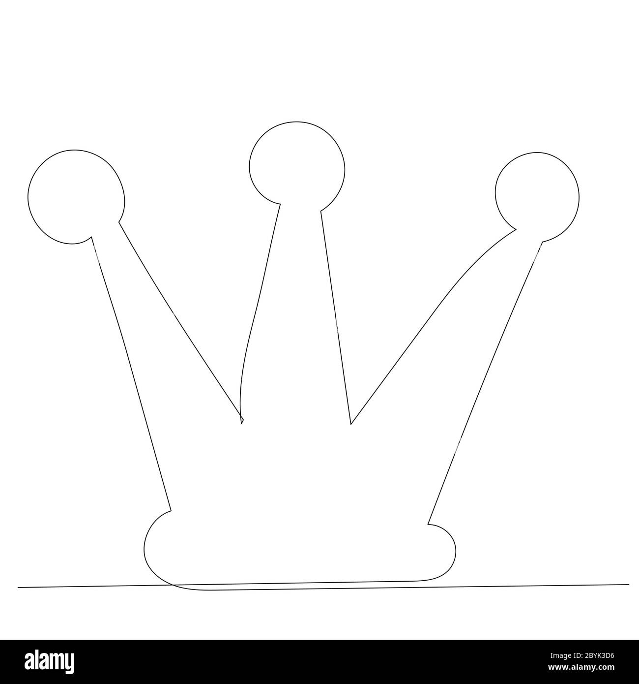 Crown luxury icon continuous hi-res stock photography and images - Alamy