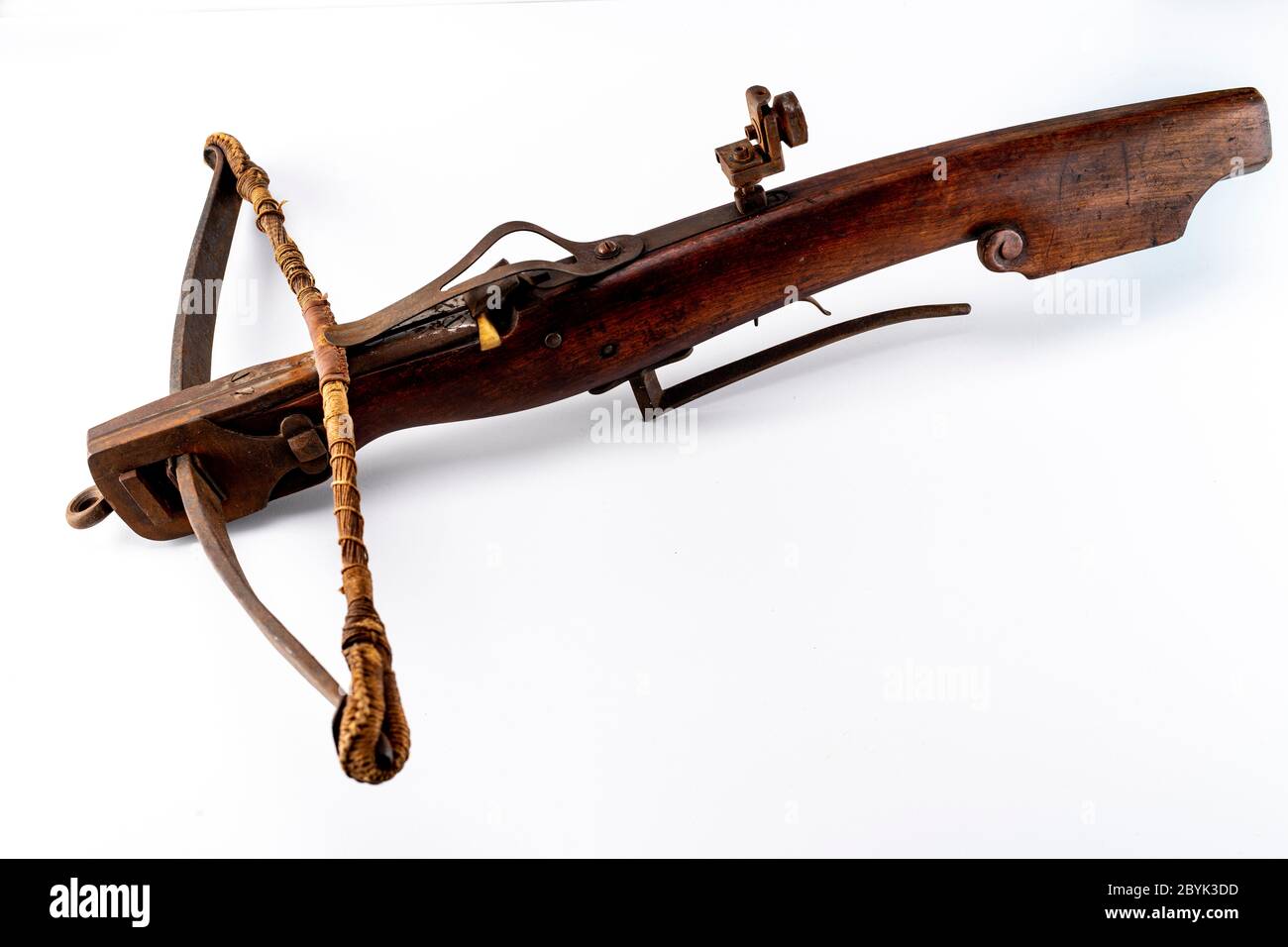 an crossbow from the middle age on studio ground Stock Photo - Alamy