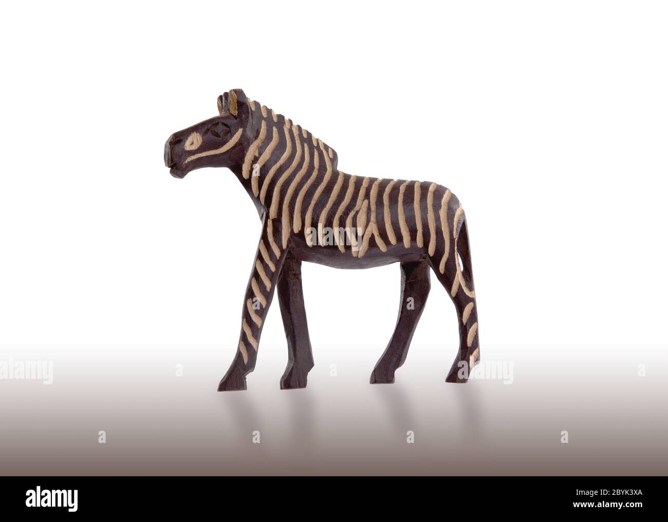 Wood toy zebra isolated Stock Photo - Alamy