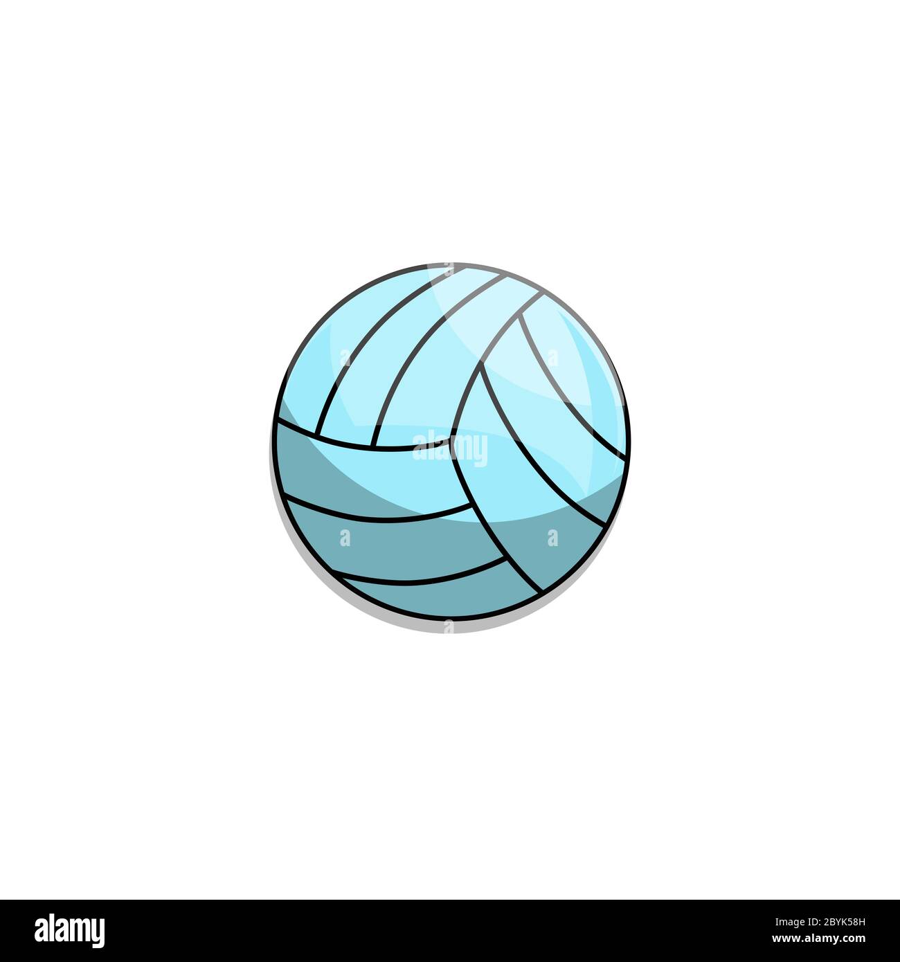 Light Blue Volleyball Clipart