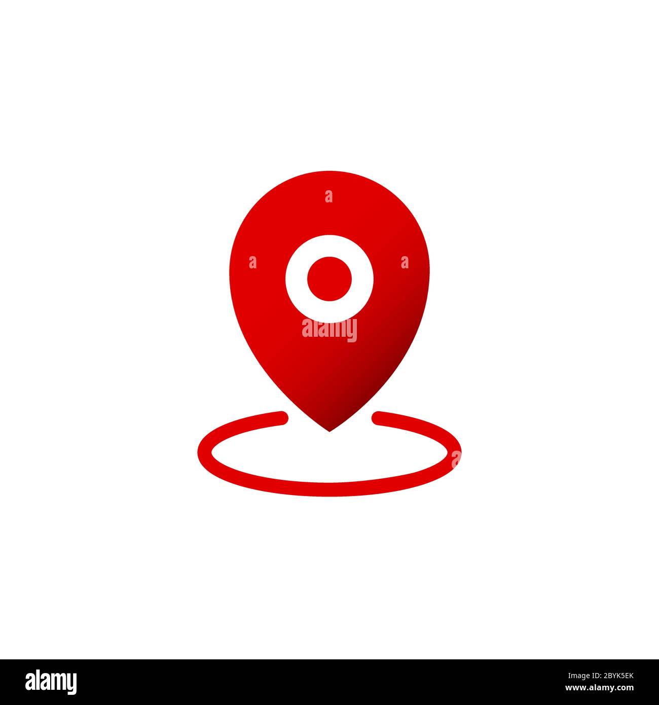 Geo pin, location icon in red or geolocation, gps, map pointer on isolated white background. EPS ...
