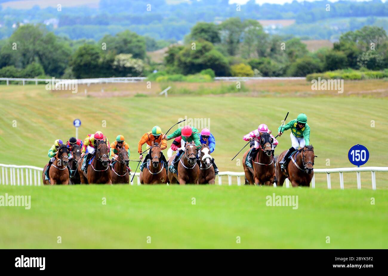 Boughtinthedark and jockey James Doyle win the Navan Handicap (45-65 ...