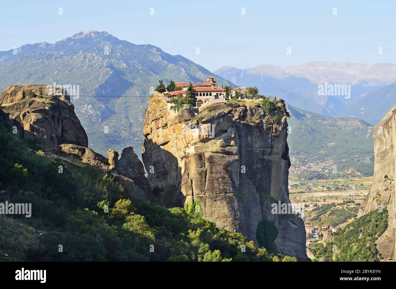 Greece, Meteora, Monastery Agia Triada Stock Photo - Alamy