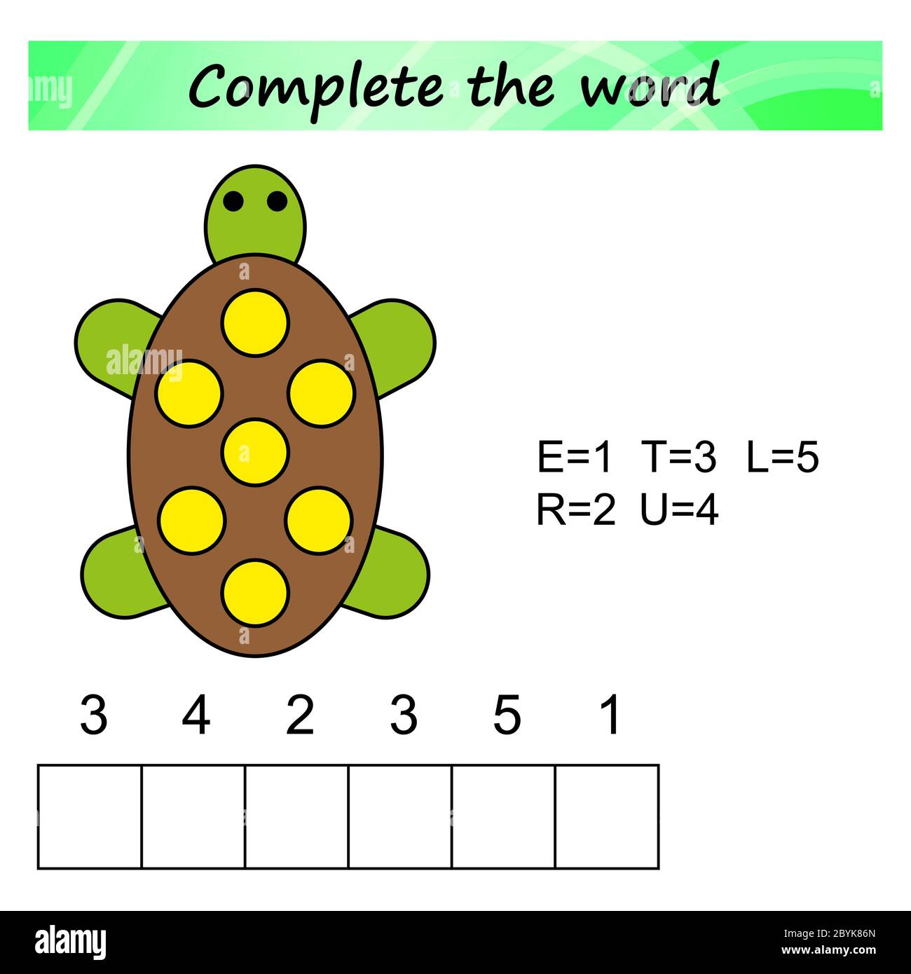 worksheet for preschool kids. Words puzzle educational game for ...