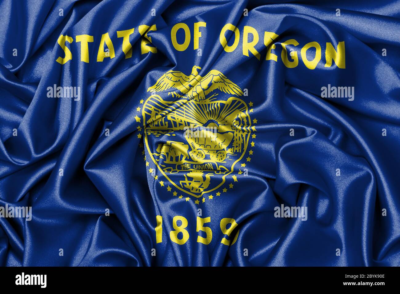 Oregon 3d waving flag hi-res stock photography and images - Alamy