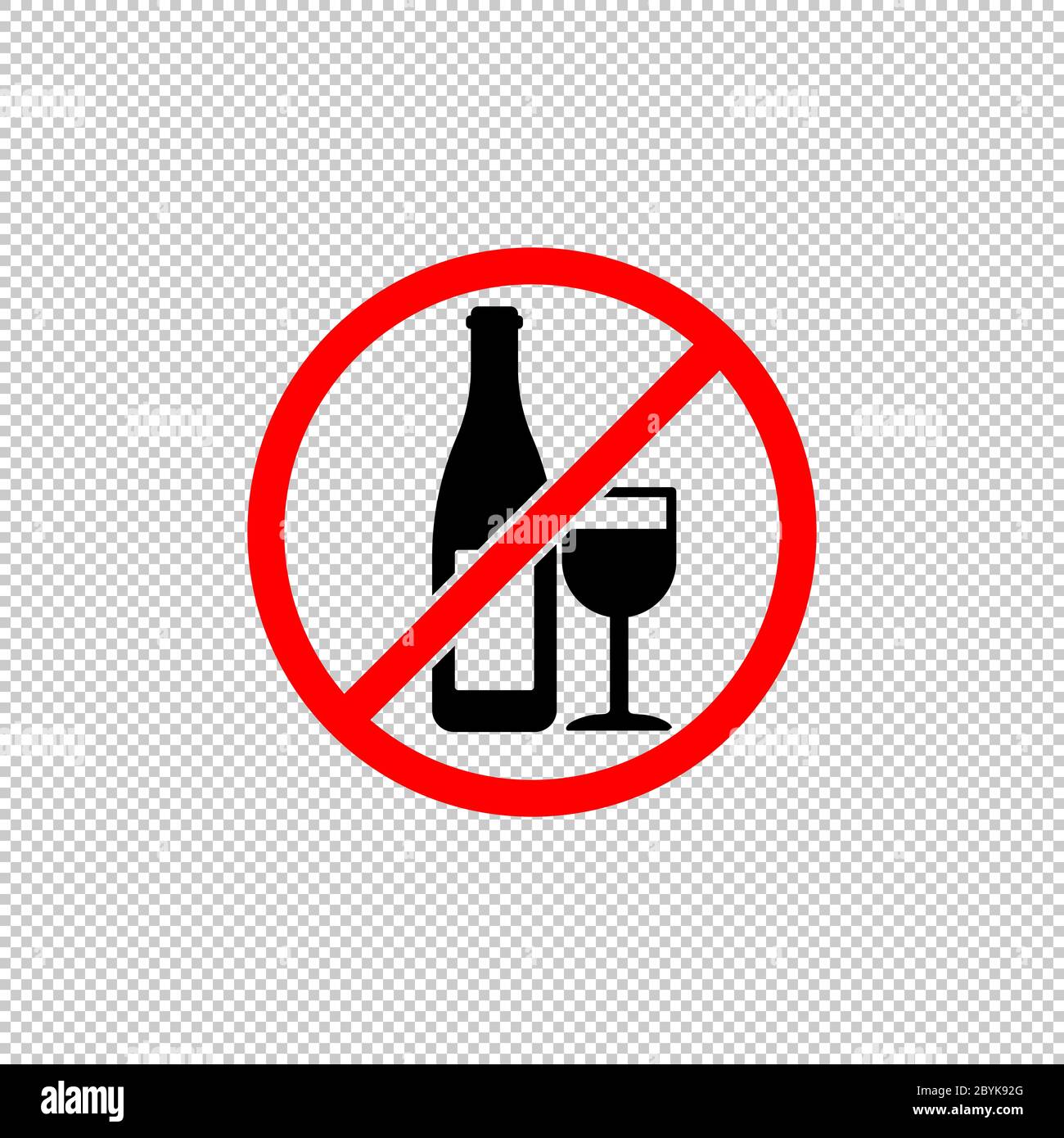 No drinking sign in Stock Vector Images - Alamy