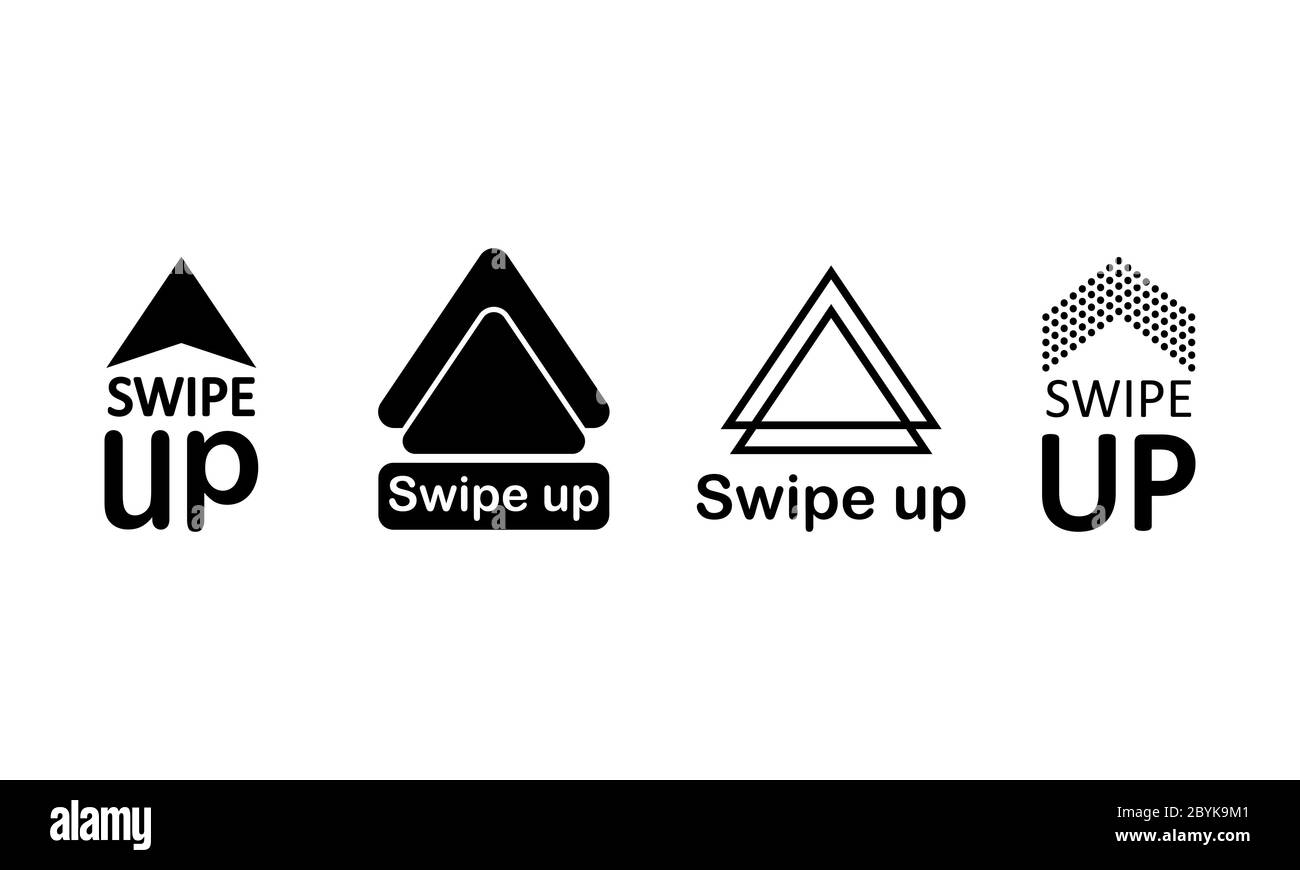 Swipe up, arrow up icon modern button for web or appstore design black ... Swipe up, arrow up icon modern button for web or appstore design black ...