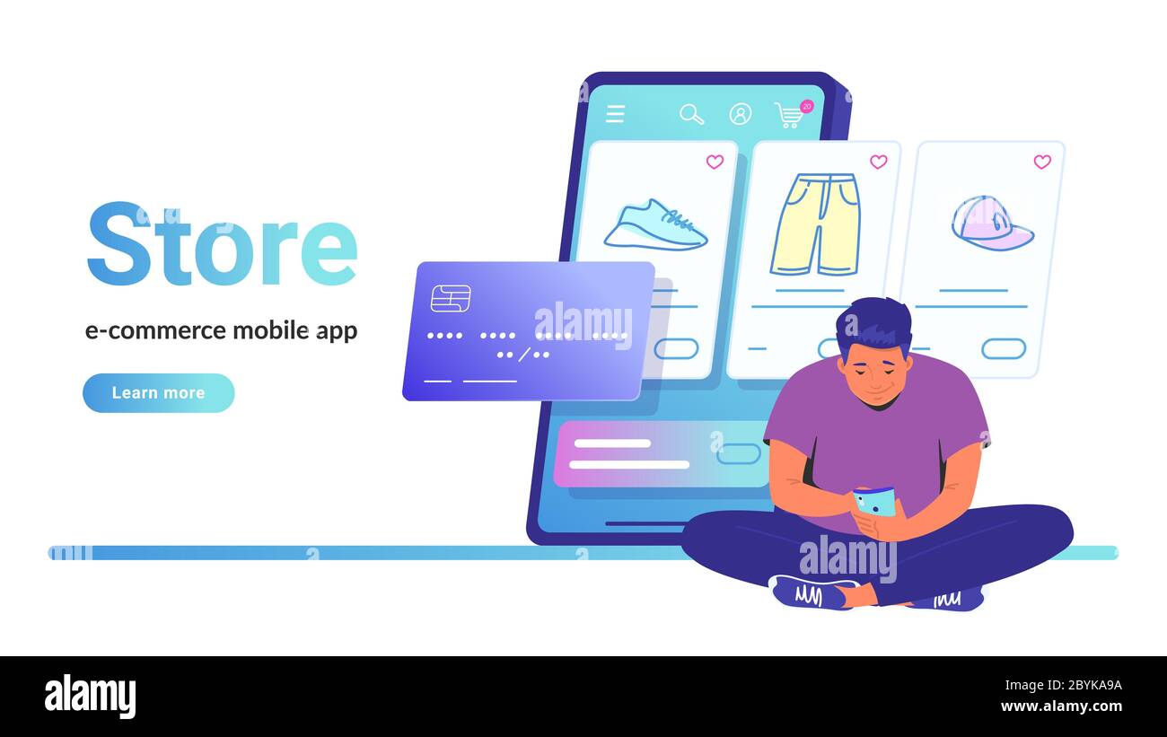 Mobile phone store market Stock Vector Images - Alamy