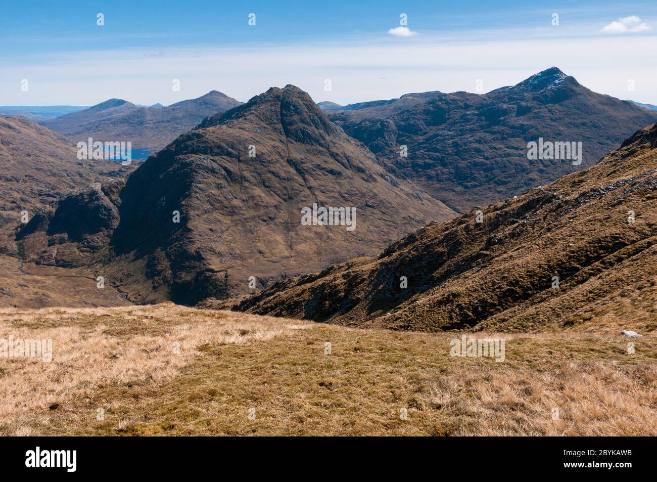 Ben Aden (Beinn an Aodainn) and Sgurr na Ciche from Bealach a Choire ...