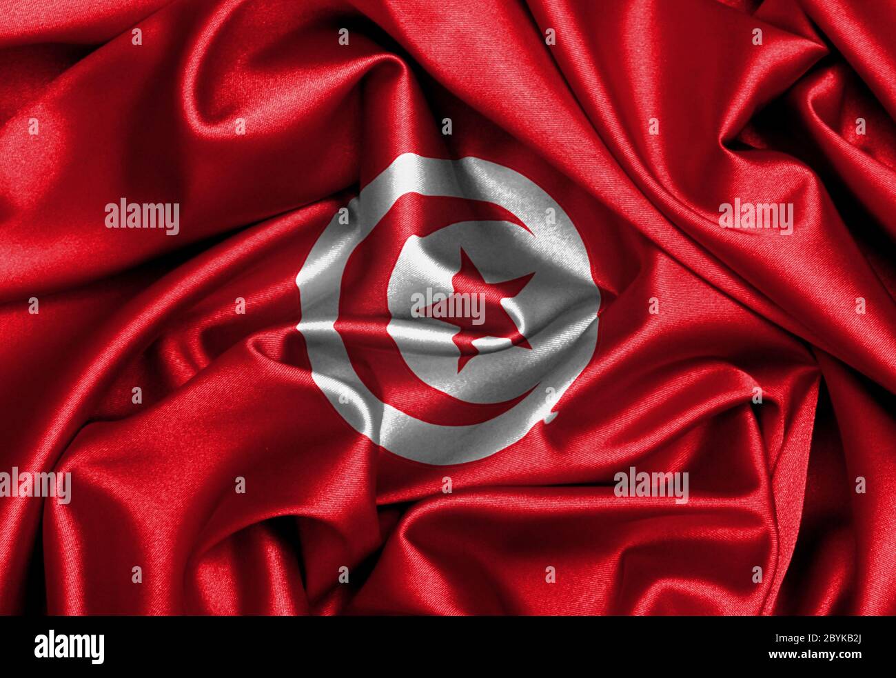 Satin flag, three dimensional render Stock Photo - Alamy