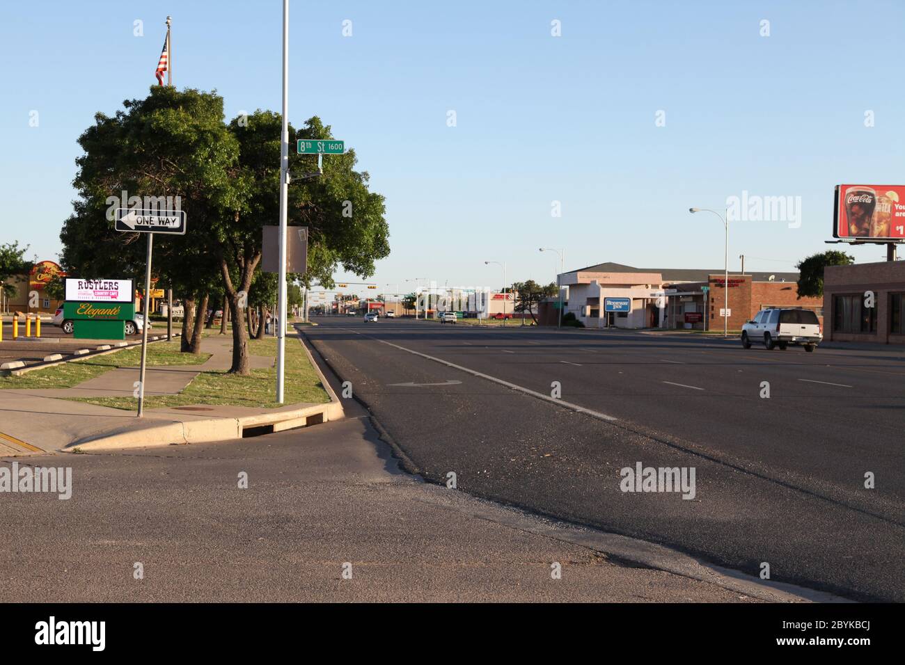 Lubbock, Texas, USA - Street View outside Elegante Hotel Suites, 8th ...