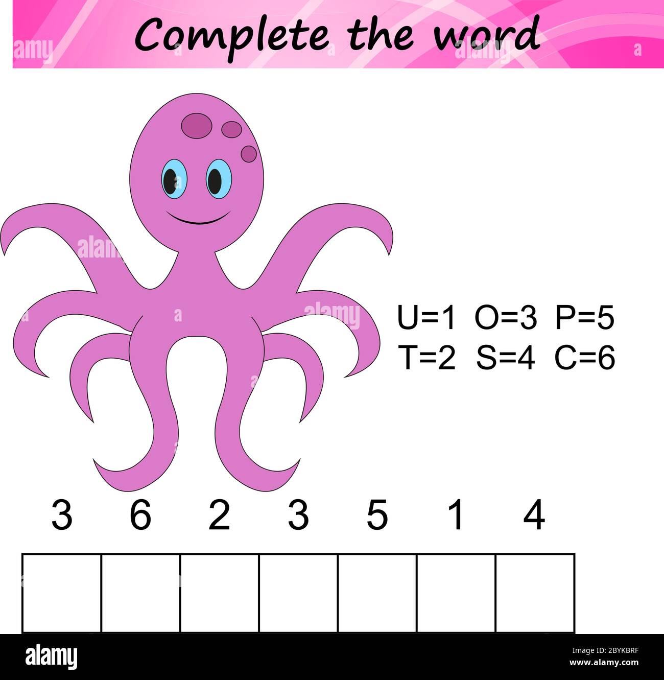 worksheet for preschool kids. Words puzzle educational game for ...