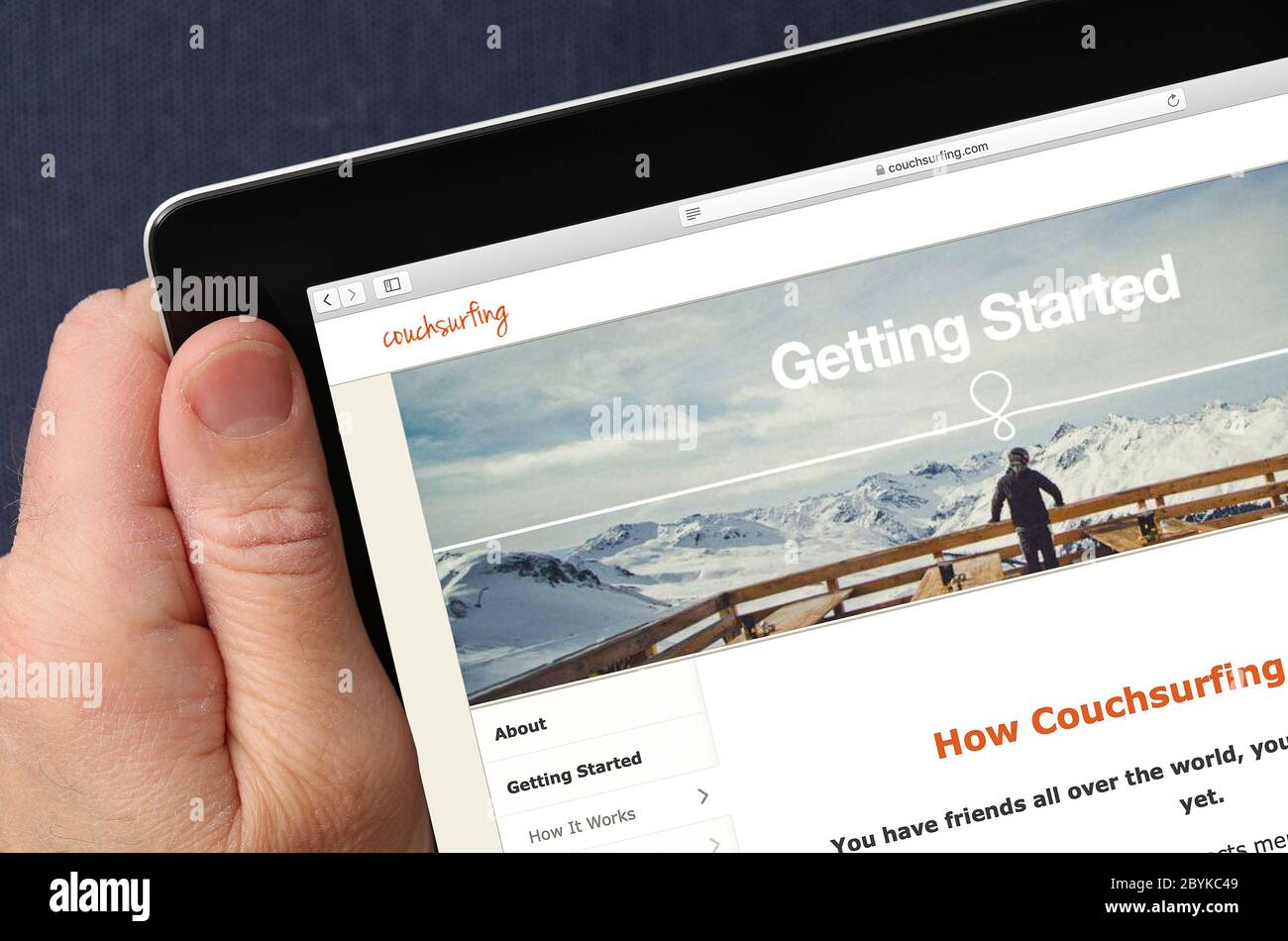 Couch surfing logo hi-res stock photography and images - Alamy