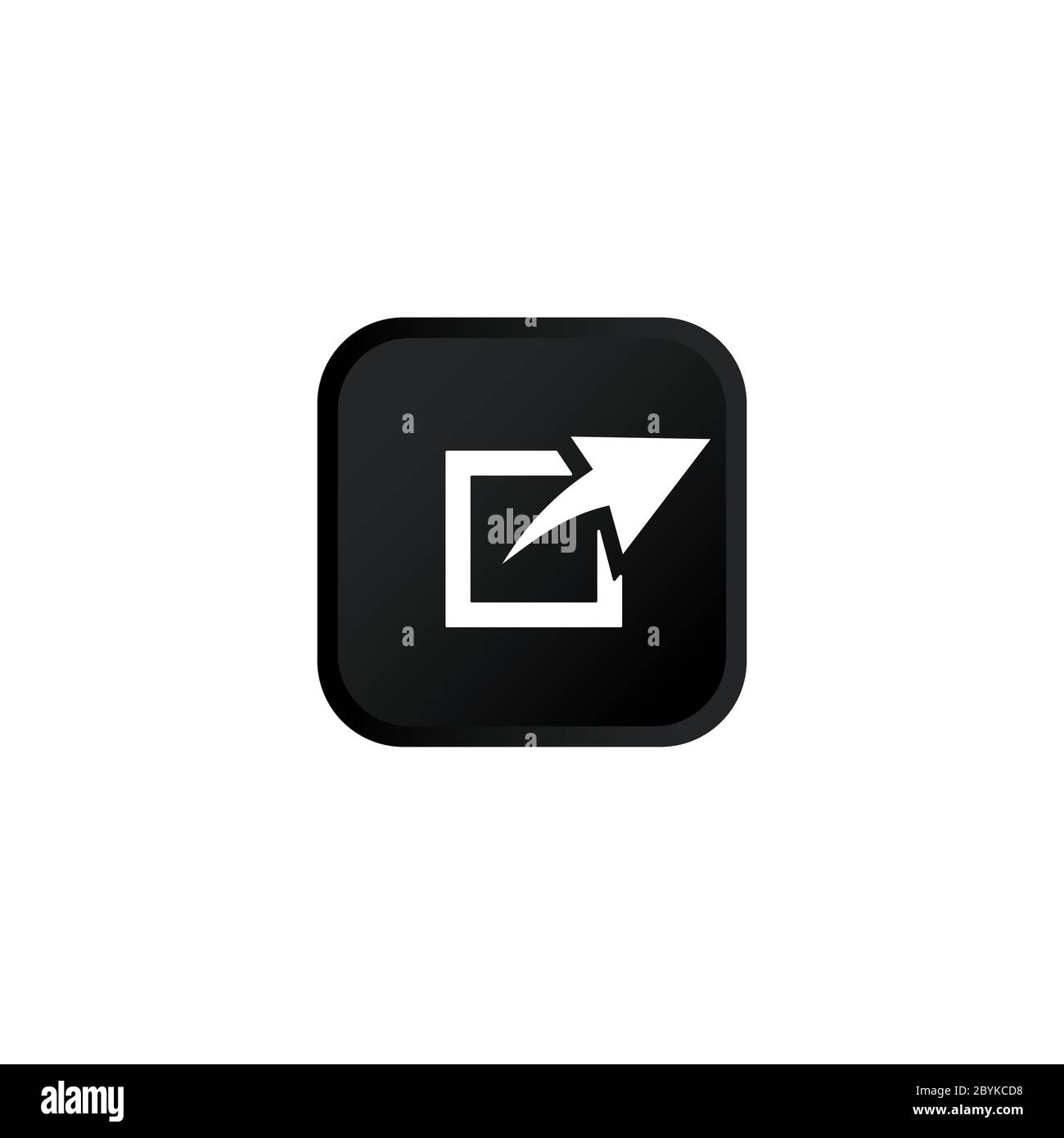 Share icon modern button design black symbol isolated on white ...