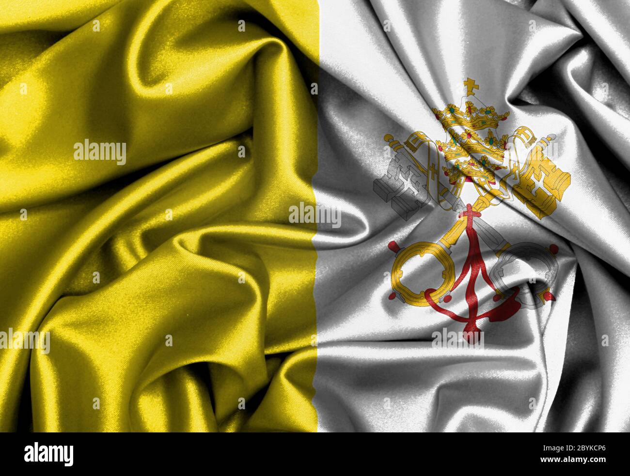 Satin flag, three dimensional render Stock Photo - Alamy