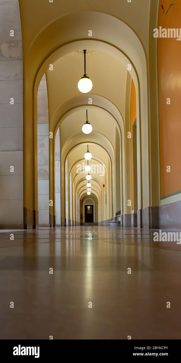 Hartford, Ct City Hall corridor Stock Photo - Alamy