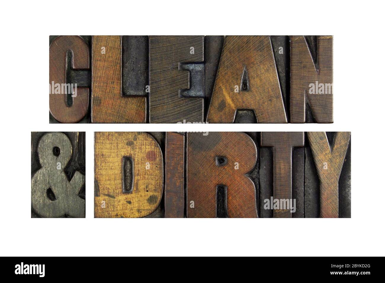 Clean and Dirty Stock Photo - Alamy