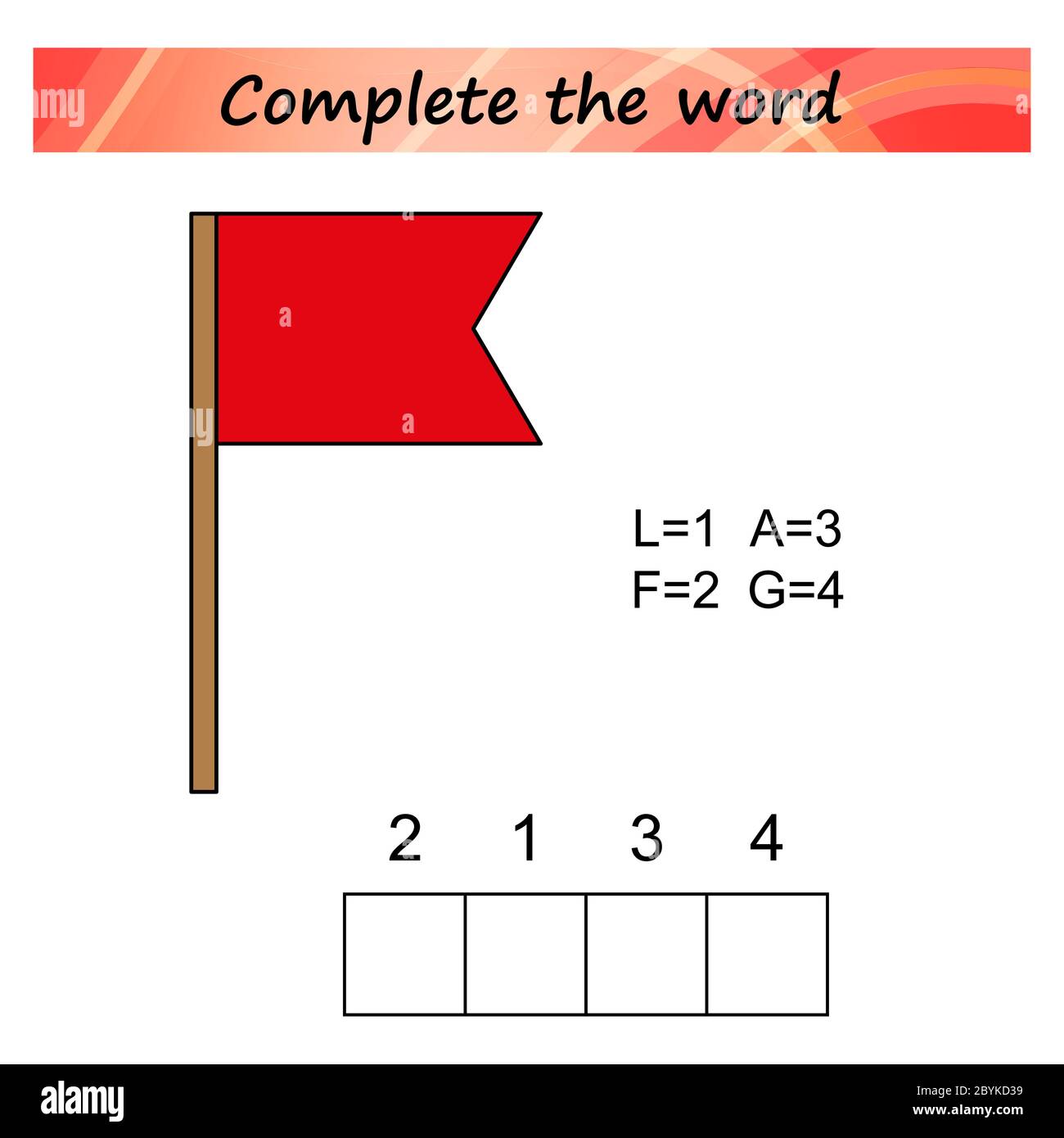 worksheet for preschool kids. Words puzzle educational game for ...