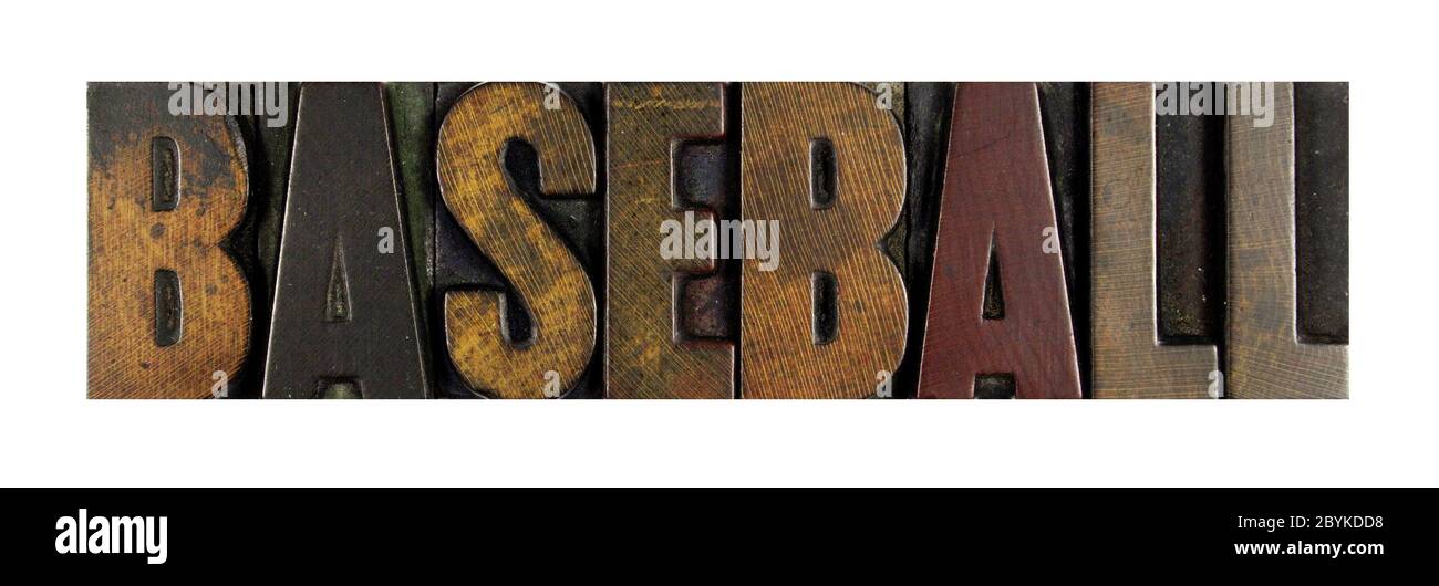 Baseball poster vintage Cut Out Stock Images & Pictures - Alamy