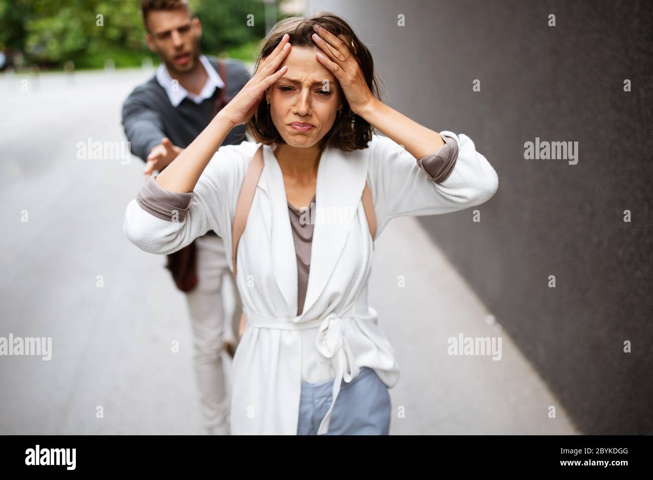 Sad Break Up Couple