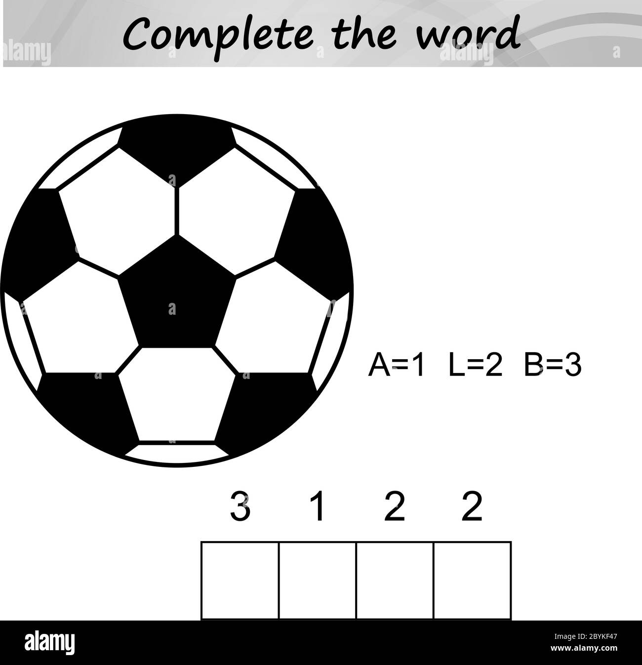 worksheet for preschool kids. Words puzzle educational game for ...