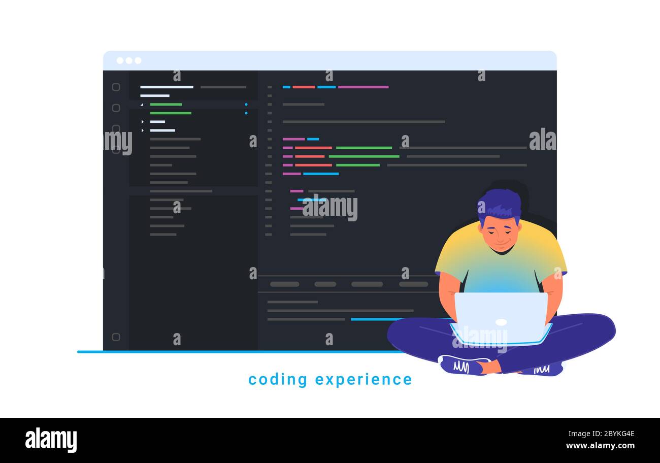 Coding experience and software development Stock Vector Image & Art - Alamy