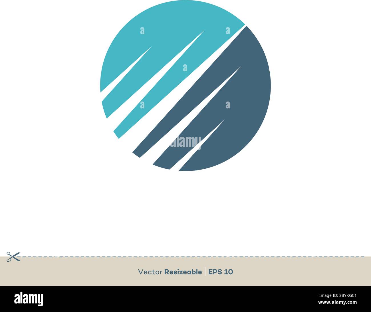 Swoosh in Circle Vector Logo Template Illustration Design. Vector EPS ...